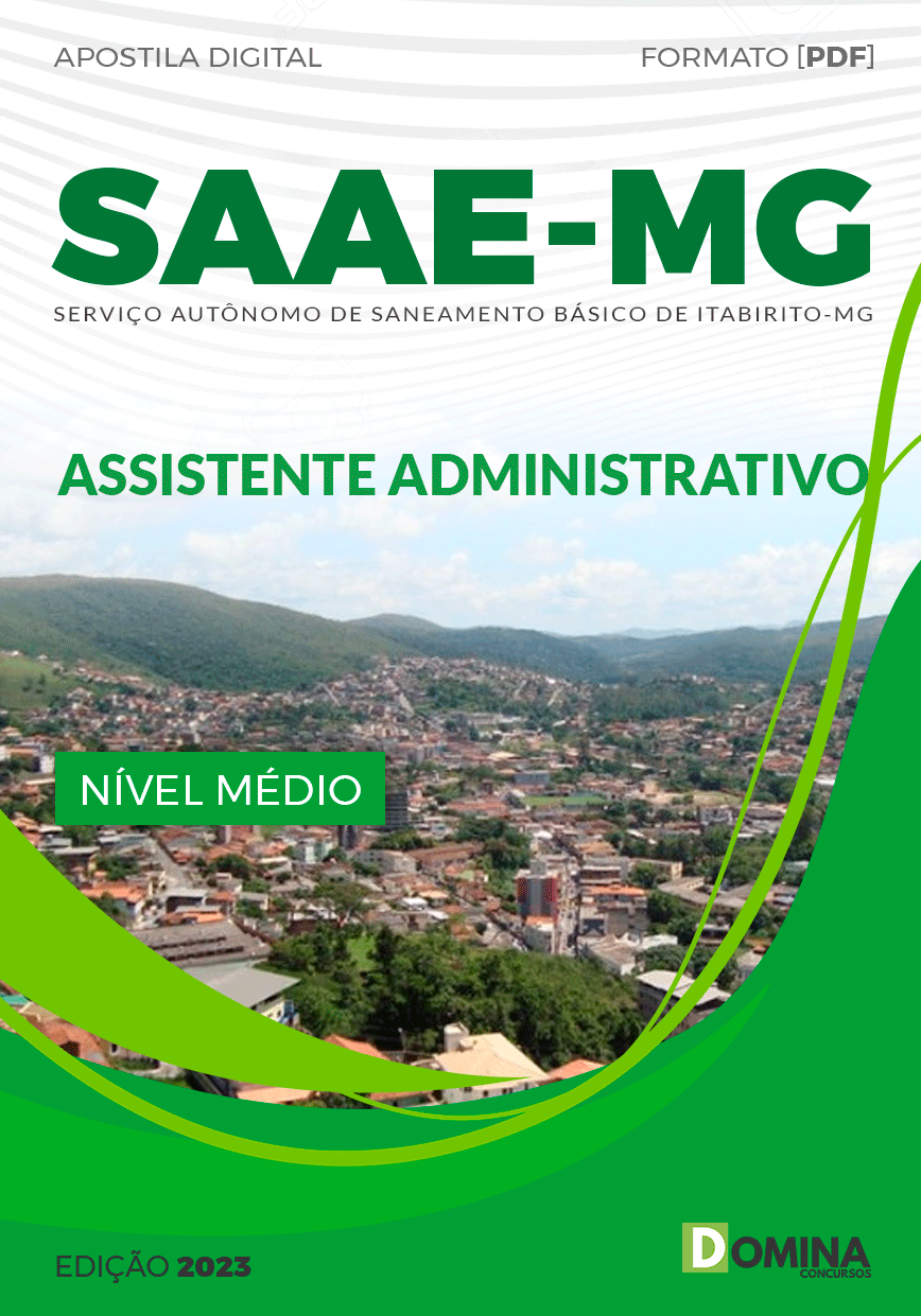 Apostila SAAE Itabirito MG 2023 Assistente Administrativo ...