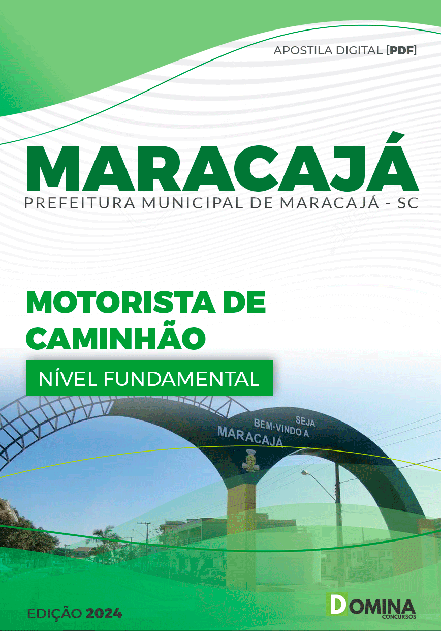 Apostila Concurso Pref Maracajá SC 2024 Motorista Caminhão ...