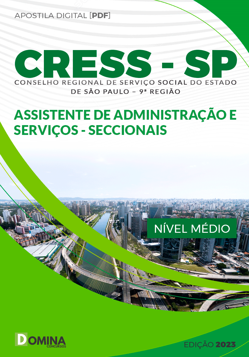 Apostila CRESS SP 2024 Assistente Administrativo Seccionais ...